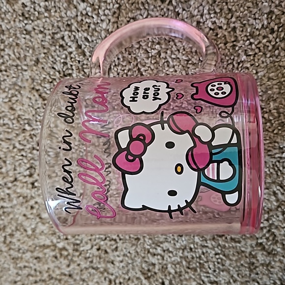 Hello Kitty | Dining | Hello Kitty Clear Mug | Poshmark